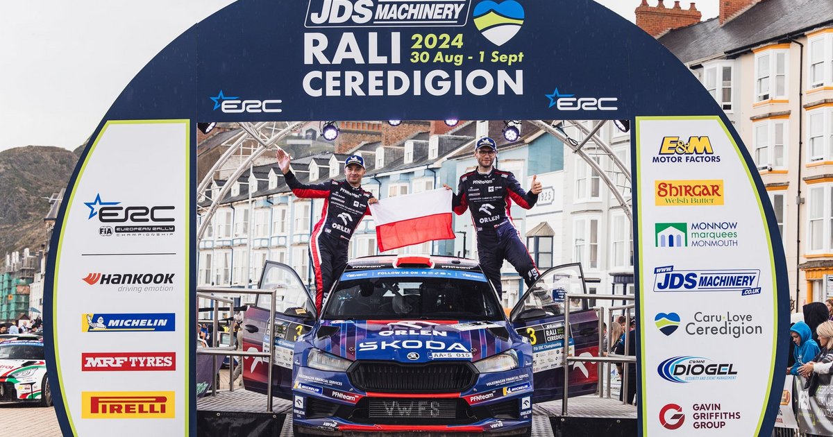 Miko Marczyk i Szymon Gospodarczyk na rajdzie Ceredigion. Najlepszy występ w tym sezonie: ŁÓDŹ.PL