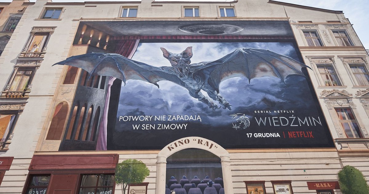 4 dni do premiery „Wiedźmina”. Gdzie powstał drugi wiedźmiński mural w ...
