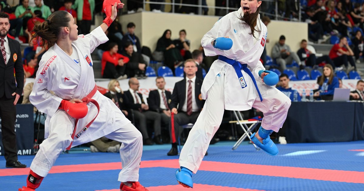 Młodzieżowe Mistrzostwa Europy w karate. Zawodniczka Olimpu Łódź ze ...