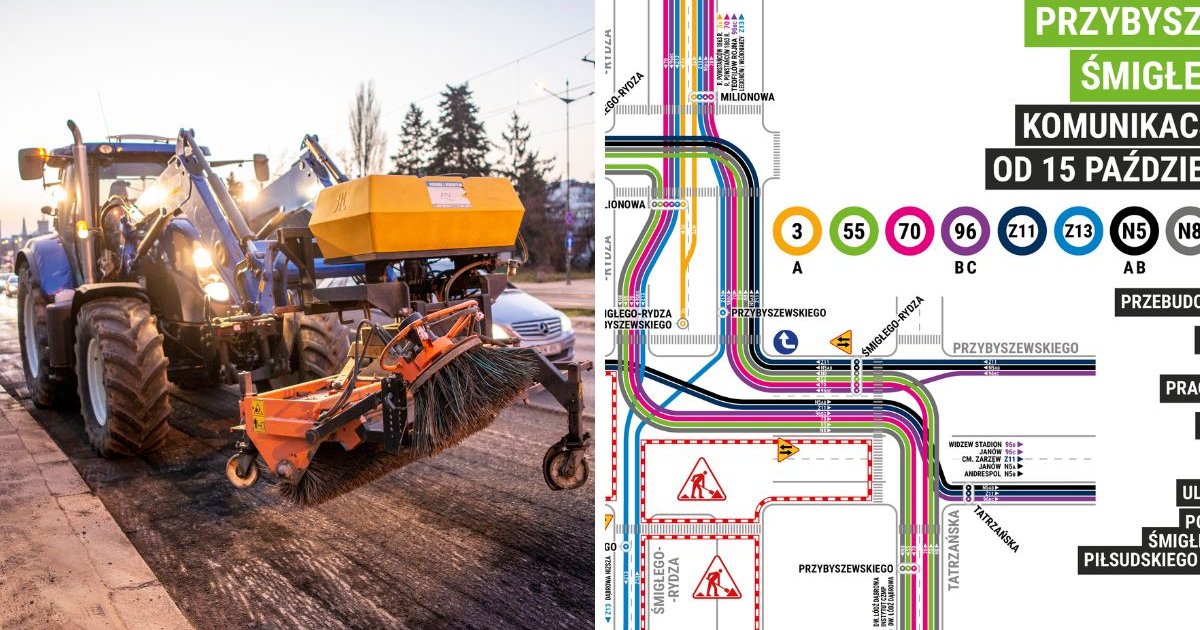 Śmigłego-Rydza w remoncie. Nadchodzą zmiany w MPK Łódź i organizacji ruchu [MAPA]: ŁÓDŹ.PL